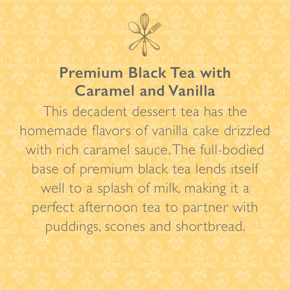 The Republic of Tea Downton Abbey Mrs. Patmore's Pudding Tea, 36 Tea Bags, Caramel Vanilla Black Tea