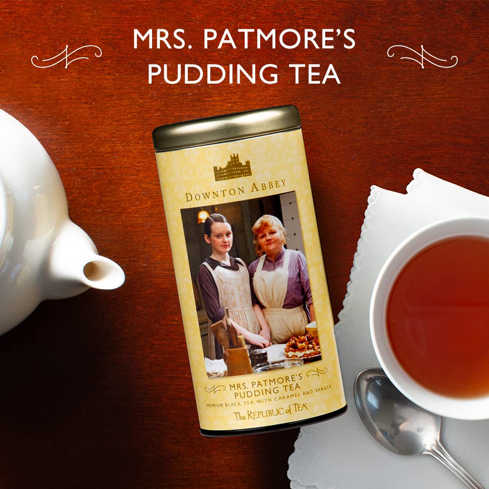 The Republic of Tea Downton Abbey Mrs. Patmore's Pudding Tea, 36 Tea Bags, Caramel Vanilla Black Tea