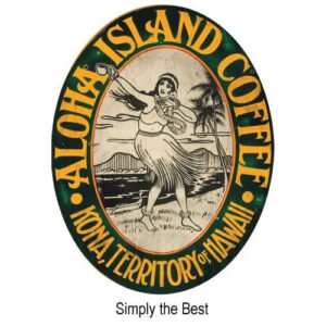 Aloha Island Coffee, GOLD King Reserve Kona Hawaiian Coffee Blend, Medium Roast, 8 Oz Ground, 8-ounces