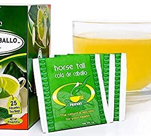 Hanan Horsetail Tea (Cola de Caballo) - 25 Teabags of All-Natural Horse Tail from Peru a.k.a. Shavegrass, Snake Grass, Equisetum, Puzzlegrass