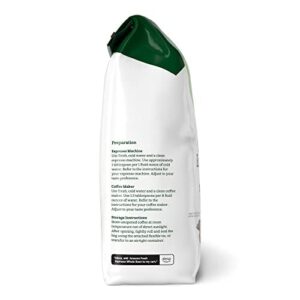 Amazon Fresh Bold Crema Espresso, Whole Bean, Medium Roast, 2.2 lb