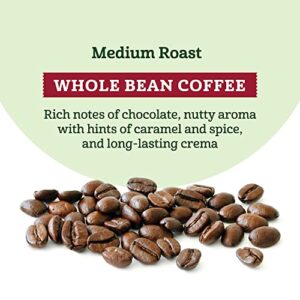 Amazon Fresh Bold Crema Espresso, Whole Bean, Medium Roast, 2.2 lb