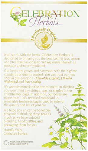 CELEBRATION HERBALS Organic Oatstraw Green Flowering Tea, 24 CT