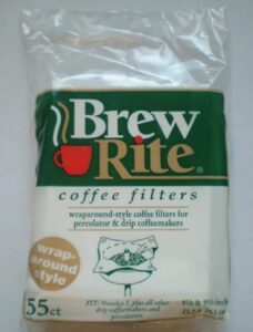 brew rite wrap around percolator coffee filters 55 count