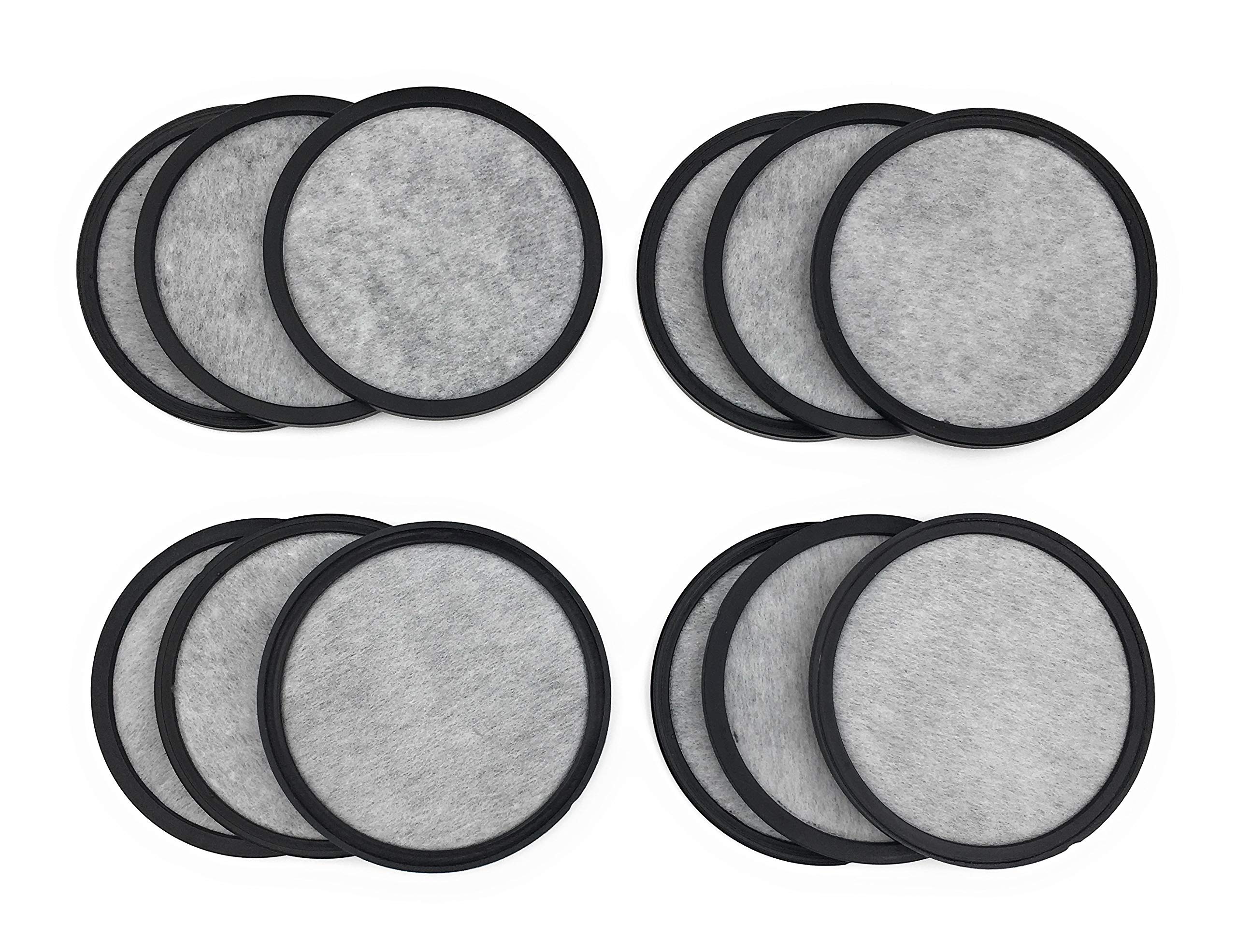 Xcivi 12 Pack Replacement Water Filter Discs for Mr. Coffee Coffee Maker, Activated Charcoal Water Purification Dics