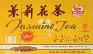 chinese jasmine green tea 100 tea bags by a2aworld green tea