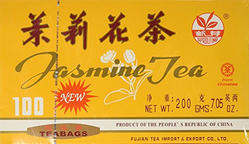 Chinese Jasmine Green Tea 100 Tea Bags by A2AWorld Green Tea