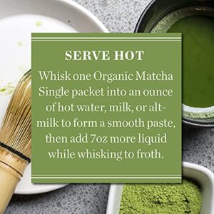 Mighty Leaf Tea, Organic Matcha Green Tea Powder - 100% Unsweetened Japanese Matcha, 12 Single Serve Packets