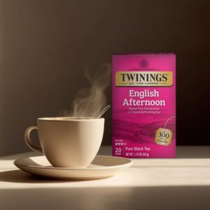 Twinings Tea, English Afternoon Tea - Uplifting Caffeinated Black Tea Bags Individually Wrapped, 20 Count