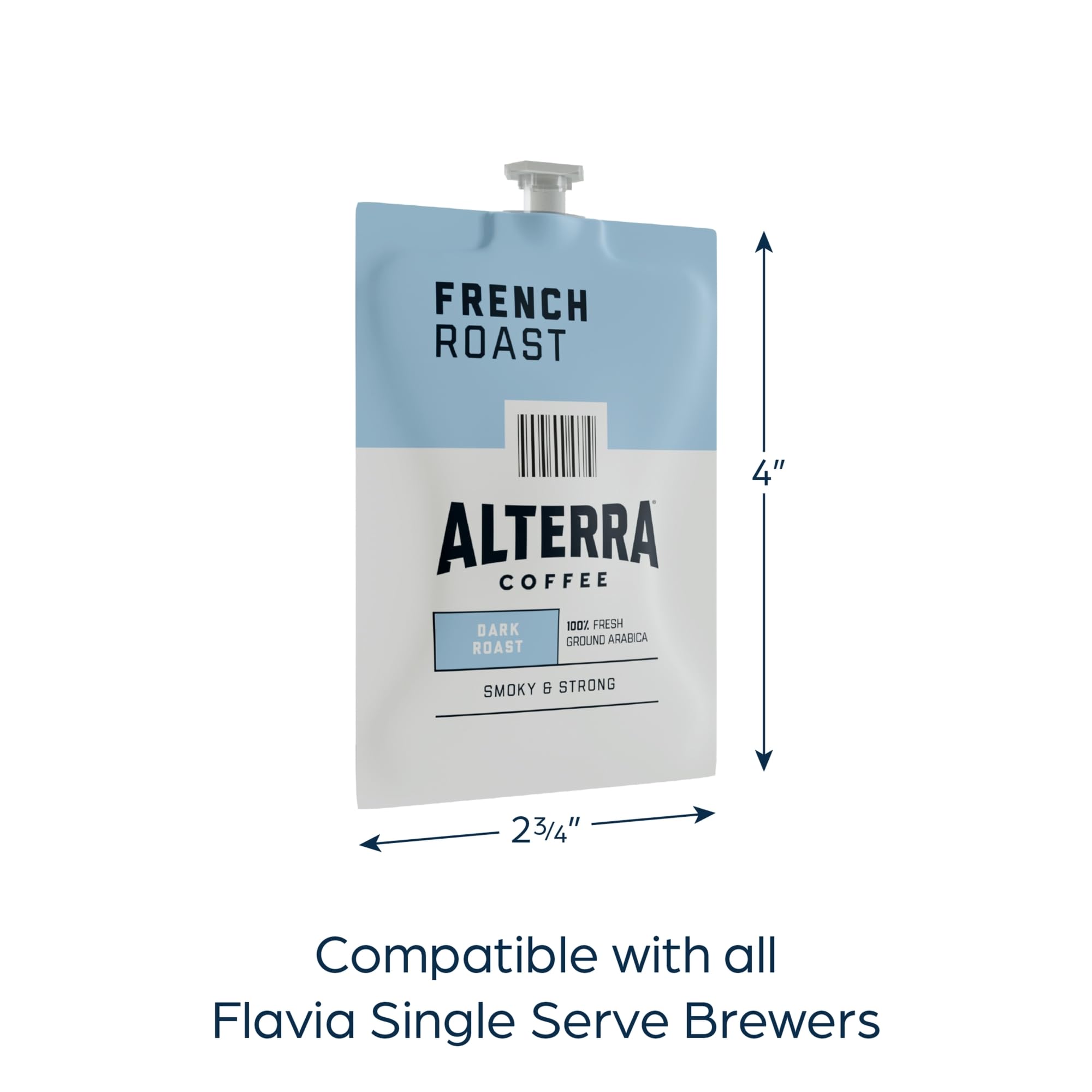 Flavia Alterra French Roast Coffee Freshpacks, 20 Count (Pack of 5)