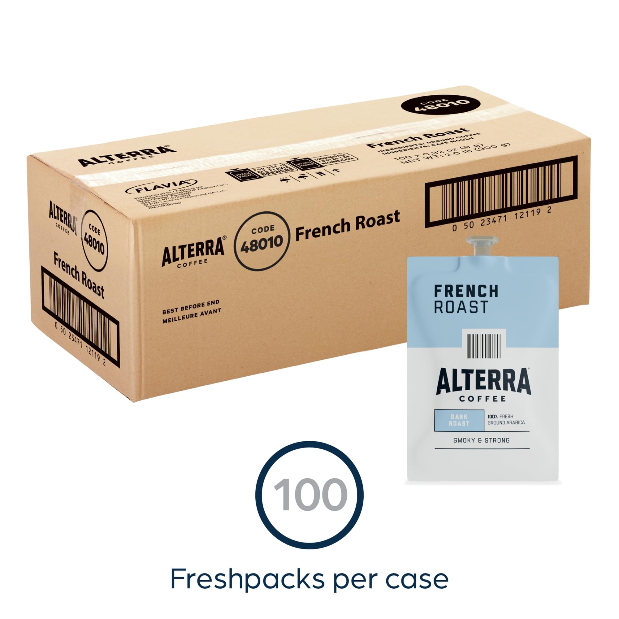 Flavia Alterra French Roast Coffee Freshpacks, 20 Count (Pack of 5)