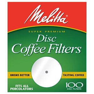 Melitta 3.5 Inch White Disc Coffee Filters (Pack of 2)