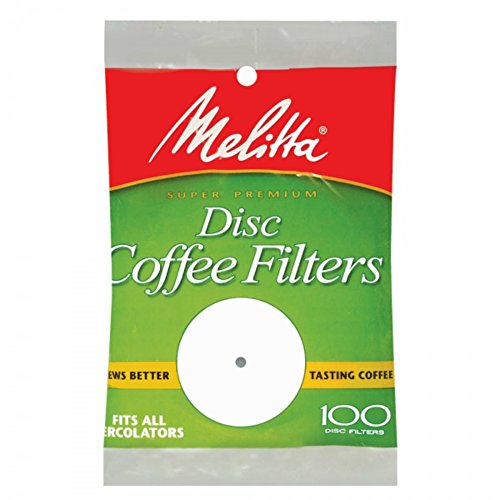 Melitta 3.5 Inch White Disc Coffee Filters (Pack of 2)