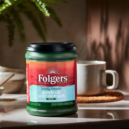 Folgers Simply Smooth Decaf Coffee, 11.5 Ounce