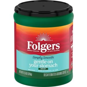 Folgers Simply Smooth Decaf Coffee, 11.5 Ounce