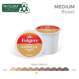 Folgers Gourmet Selections Vanilla Biscotti Coffee K-Cups ( 2 Pack x 24 K-cups)