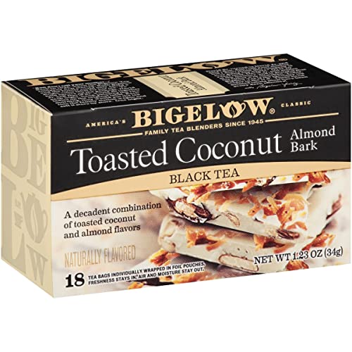 Bigelow Toasted Coconut Almond Bark 36 Tea Bags (2 boxes of 18)