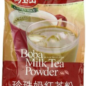 Greenmax Boba Milk Tea Powder, Black Tea, 24.5 Ounce