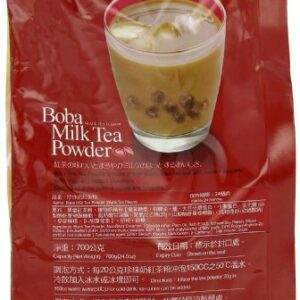 Greenmax Boba Milk Tea Powder, Black Tea, 24.5 Ounce