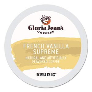 gloria jean's coffees, french vanilla supreme k-cup portion pack for keurig brewers 24-count