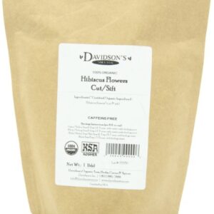 Davidson's Organics, Hibiscus Flowers C/S, Loose Leaf Tea, 16-Ounce Bag