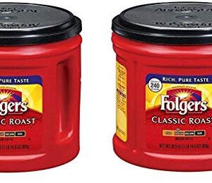 Folgers Classic Roast Ground Coffee, Medium Roast, 30.5 Ounce, 2 Pack