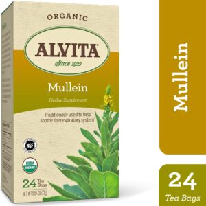 Alvita Teas Mullein Tea Bag, 24 Count