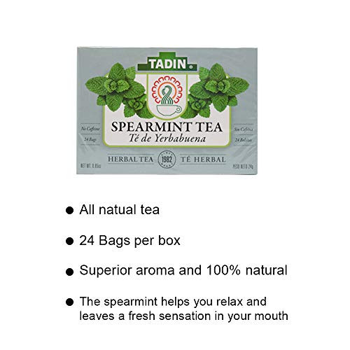 Tadin Spearmint Tea 24 Bags - Te De Yerbabuena