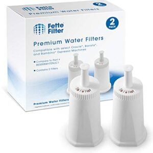 bes008wht0nuc1 replacement water filter compatible with breville claro swiss for oracle, barista & bambino - compare to part # bes008wht0nuc1 includes 2 premium replacement cartridges.