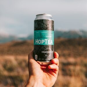 HOPLARK Sparkling HopTea - The Calm One (12pk - 16oz Cans)- Craft Brewed NA Beer Alternative - Gluten-Free, Non GMO, Zero Calories, Sugar-Free, Caffeine-Free, Unsweetened, Sparkling Tea + Water + Hop