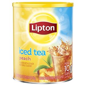 lipton iced tea mix, peach 10 qt