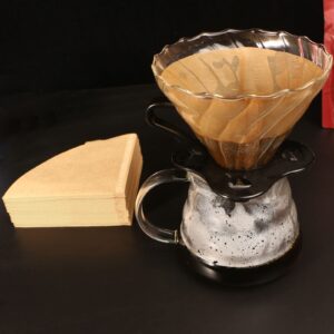 V60 Filter 02, Cone Coffee Filters #2, Size 02 Pour Over Filters Compatible with V60 Dripper and Coffee Maker, 1-4 Cups, 100 Count, Natural Unbleached