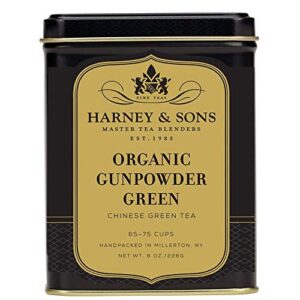 Harney & Sons Organic Gunpowder Green, Loose leaf 8 ounce tin