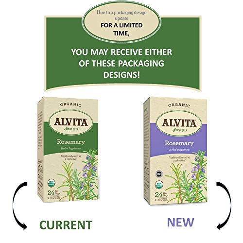 Alvita Organic Rosemary Herbal Tea Bags, 24 Count