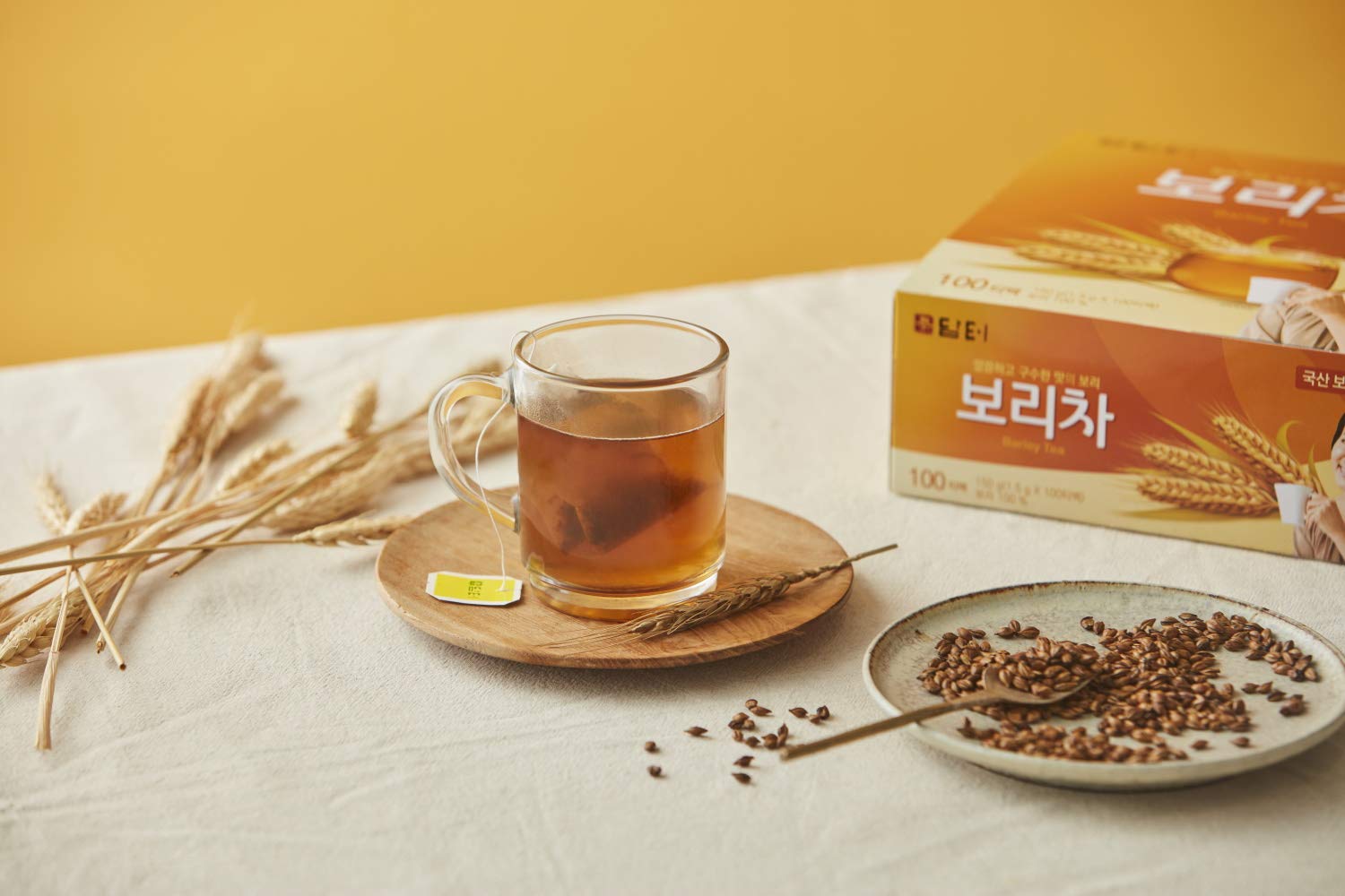 DAMTUH Korean Traditional Tea Barley Tea - 100% Pure Barely Tea, caffeine-free (50 Tea Bag x 1.5 g)