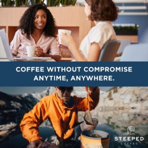 Steeped Coffee Single Serve Coffee Packets - Eco-friendly Individual Instant Coffee Tea Bags - Perfectly Brewed in Minutes, Just Add Water (Variety Pack)(8 Pack)