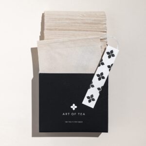 Art of Tea | Filter Bags 4" by 3.5"| Single Use | 100 Count | Works With Coffee or Tea