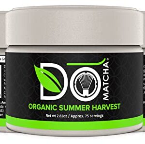 DoMatcha, Organic Summer Harvest Matcha Powder, Authentic Japanese Green Tea, Latte Grade, 2.82 oz