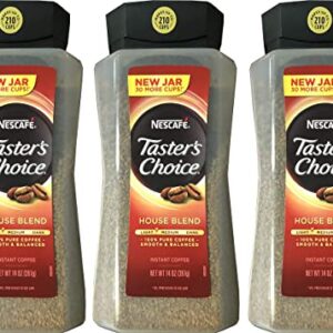 Taster's Choice Original Gourmet Instant Coffee 14 Oz, Pack of 3