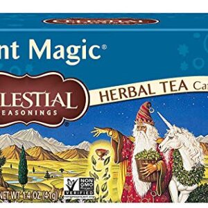 Celestial Seasonings Herbal Tea, Mint Magic,Caffeine Free, 20 tea bags (Pack of 6)