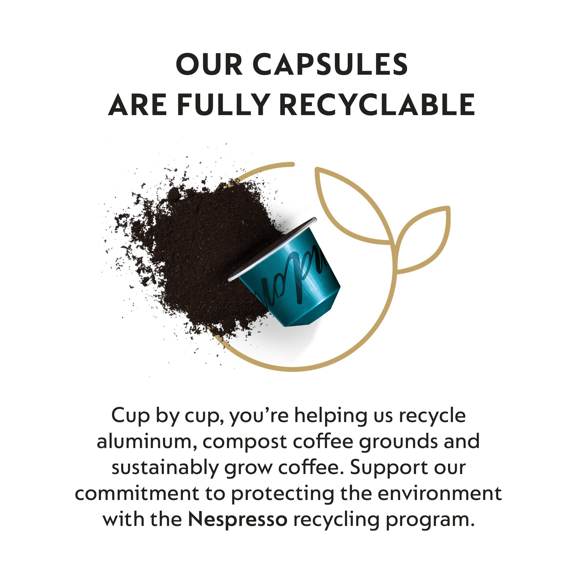 Nespresso Capsules OriginalLine, Indonesia Master Origin ,Dark Roast Coffee, 50 Count Coffee Pods, Brews 1.35oz (ORIGINAL LINE ONLY)