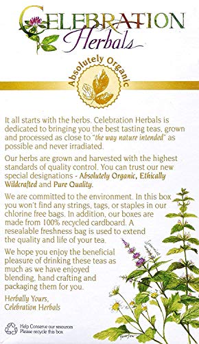 Celebration Herbals Organic Chaste Tree Berries Tea, 24 Bags