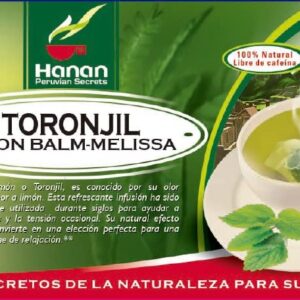 Hanan Peruvian Secrets Lemon Balm Tea (Toronjil) - 25 Teabags of Herbal Tea - Melissa Herb for Relaxing Herbal Tea - Natural Dried Plant Leaves from Peru (not extract) – Melissa officinalis