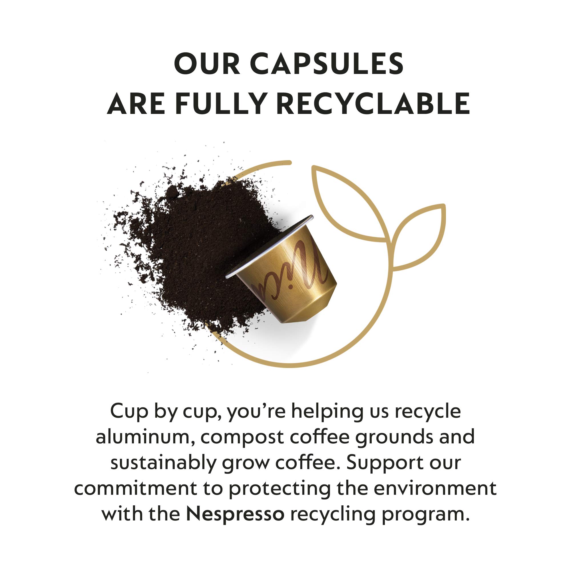 Nespresso Capsules OriginalLine, Nicaragua Master Origin, Medium Roast Coffee, 50 Count Coffee Pods, Brews 1.35oz (ORIGINAL LINE ONLY)