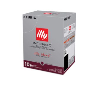 Illy K-Cup Inteso Bold Roast - 60 Count | Premium Coffee Pods for Rich and Bold Flavor