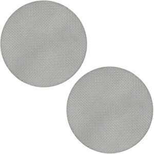 2 pack 58.5mm espresso puck screen, reusable 1.7mm thickness 150μm coffee filter mesh plate for espresso portafilter filter basket (58.5mm,150μm)