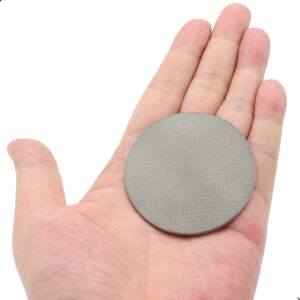 2 Pack 58.5mm Espresso Puck Screen, Reusable 1.7mm Thickness 150μm Coffee Filter Mesh Plate for Espresso Portafilter Filter Basket (58.5mm,150μm)