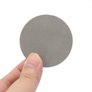 2 Pack 58.5mm Espresso Puck Screen, Reusable 1.7mm Thickness 150μm Coffee Filter Mesh Plate for Espresso Portafilter Filter Basket (58.5mm,150μm)