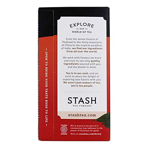 Stash Tea Decaf Chai Spice Tea 18 Count Tea Bags (packaging may vary) Individual Decaffeinated Black Tea Bags, Use in Teapots Mugs or Cups, Brew Hot Tea or Iced Tea