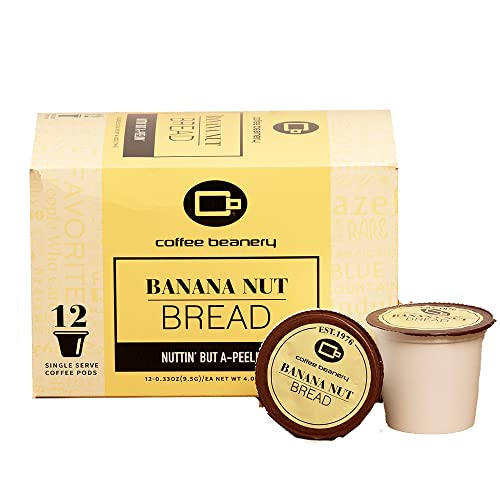 Banana Nut Bread Coffee Pods by Coffee Beanery | 12ct Flavored Coffee Pods Medium Roast Coffee Pods| 100% Specialty Arabica Coffee| Gourmet Coffee Pods